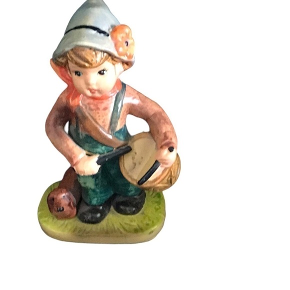 Accents | Vintage Ceramicporcelain Little Boy Playing The Drum Figurine ...